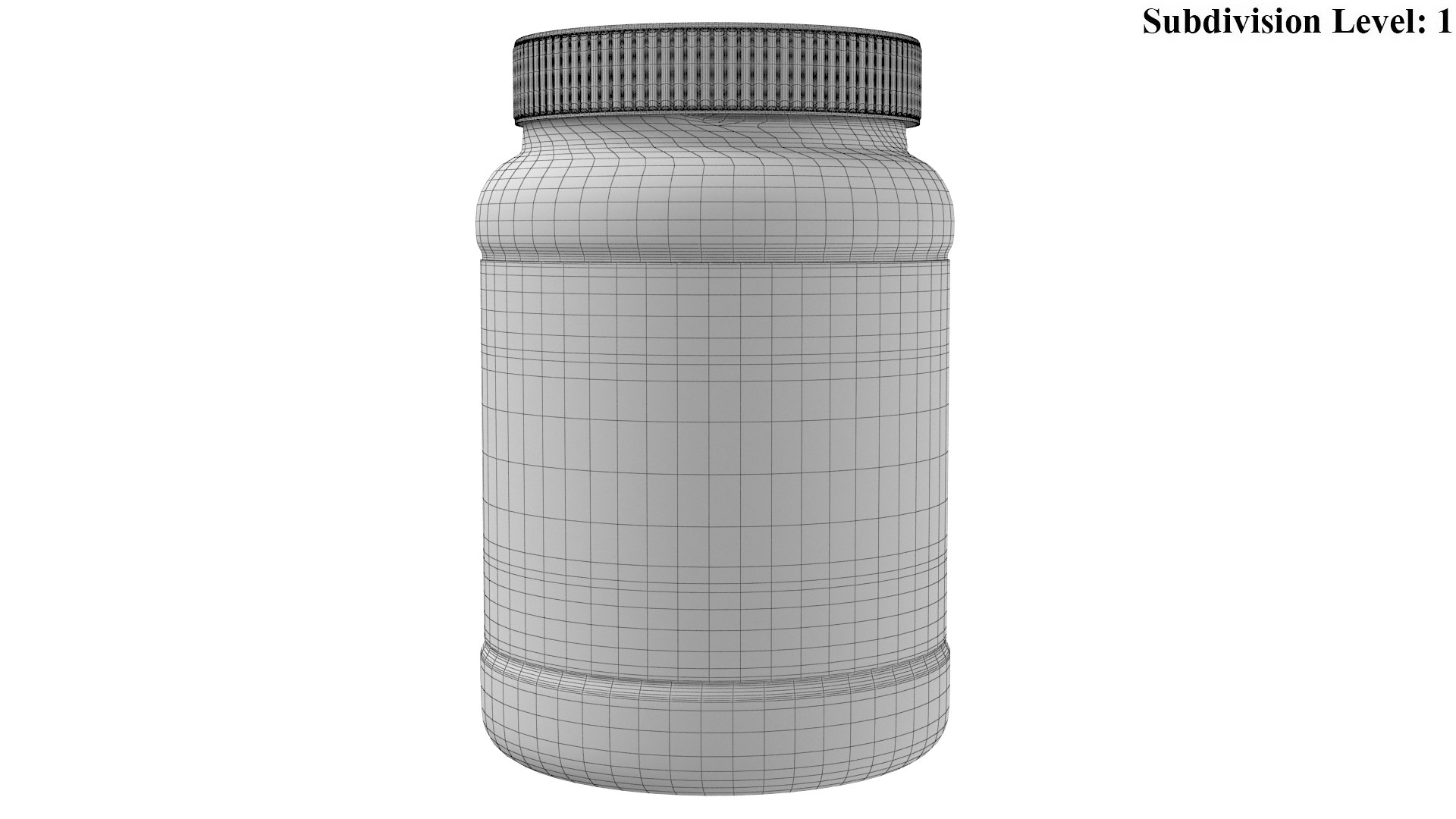 3D Candy Jar White Label Model - TurboSquid 1969872