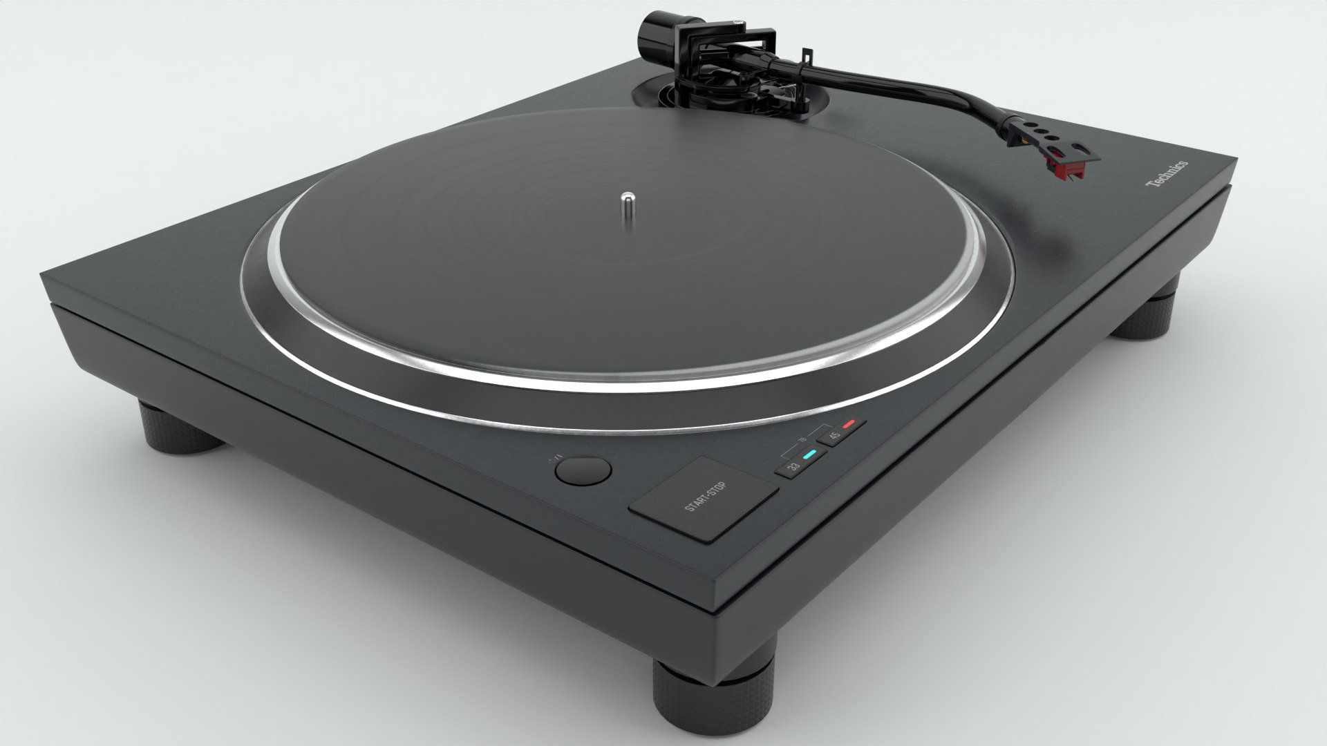 3D Technics SL-1500 SL-1500C Turntable Black Model - TurboSquid 2097206