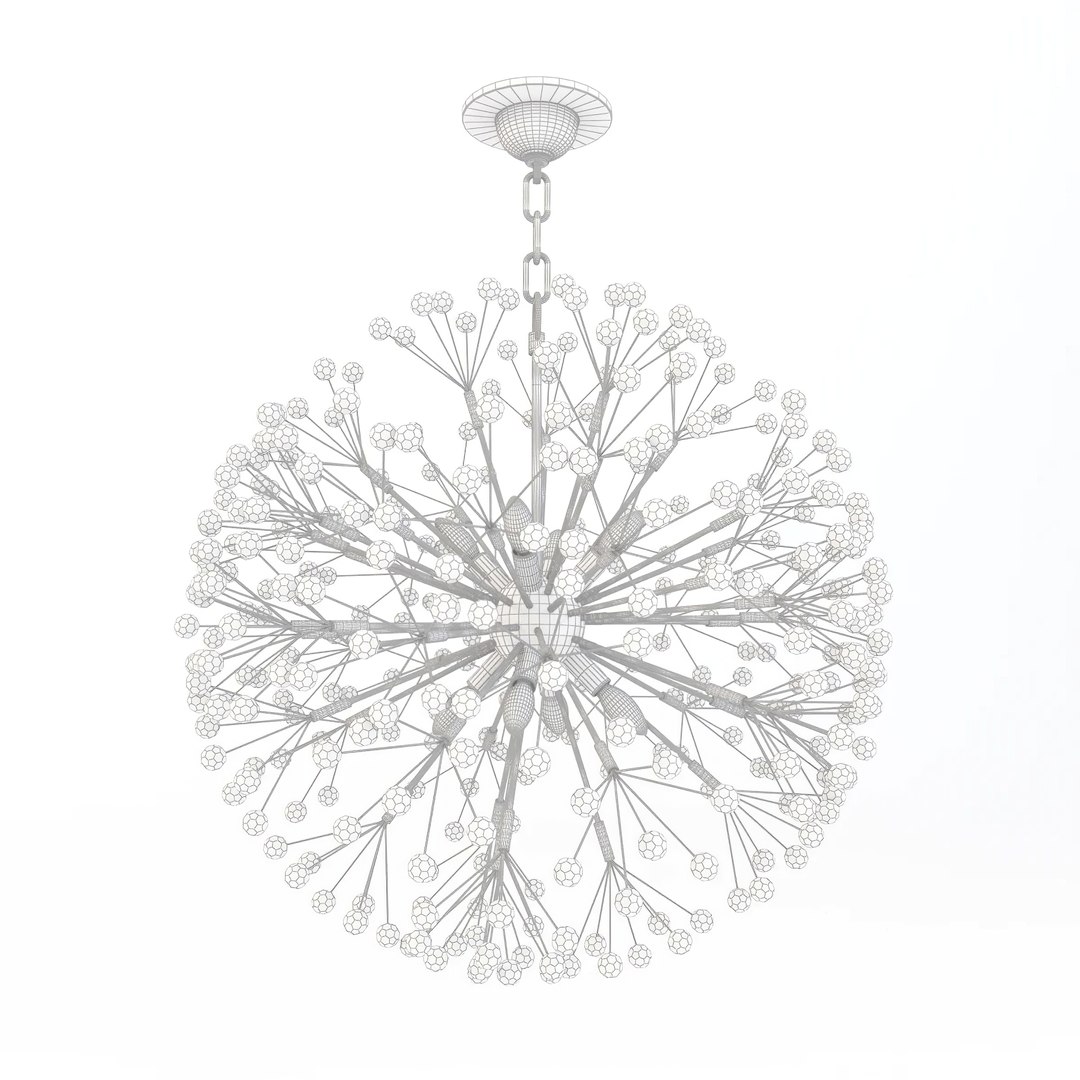 3D Model Hudson Dunkirk Detail Chandelier - TurboSquid 2008161
