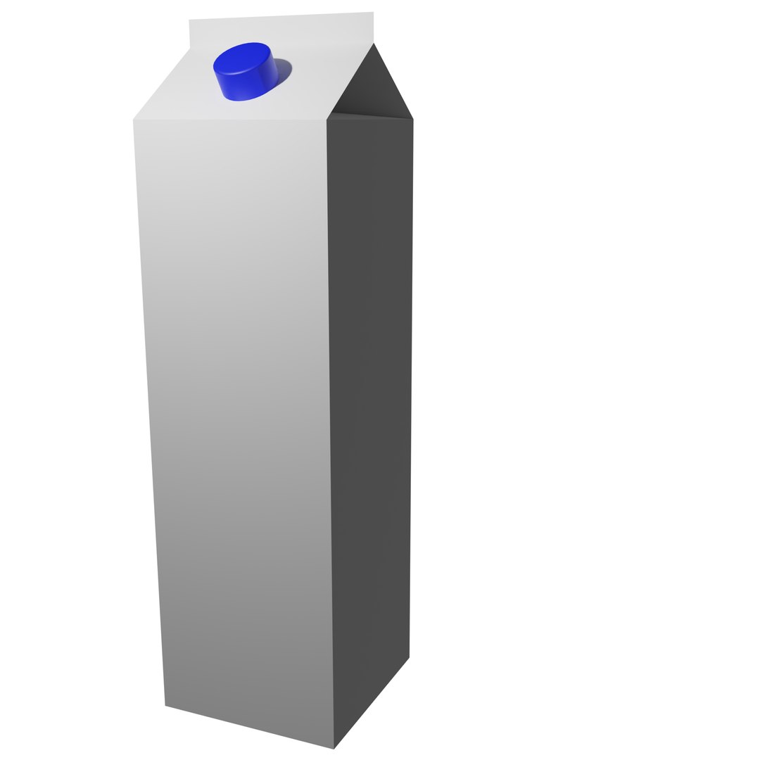 Milk Box Model - TurboSquid 1464477