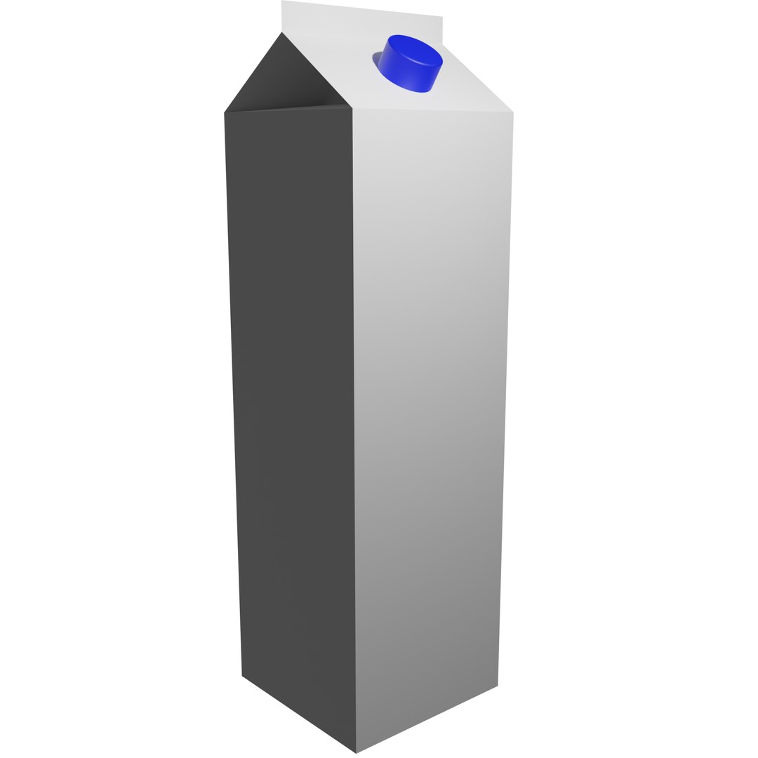 Milk Box Model - TurboSquid 1464477