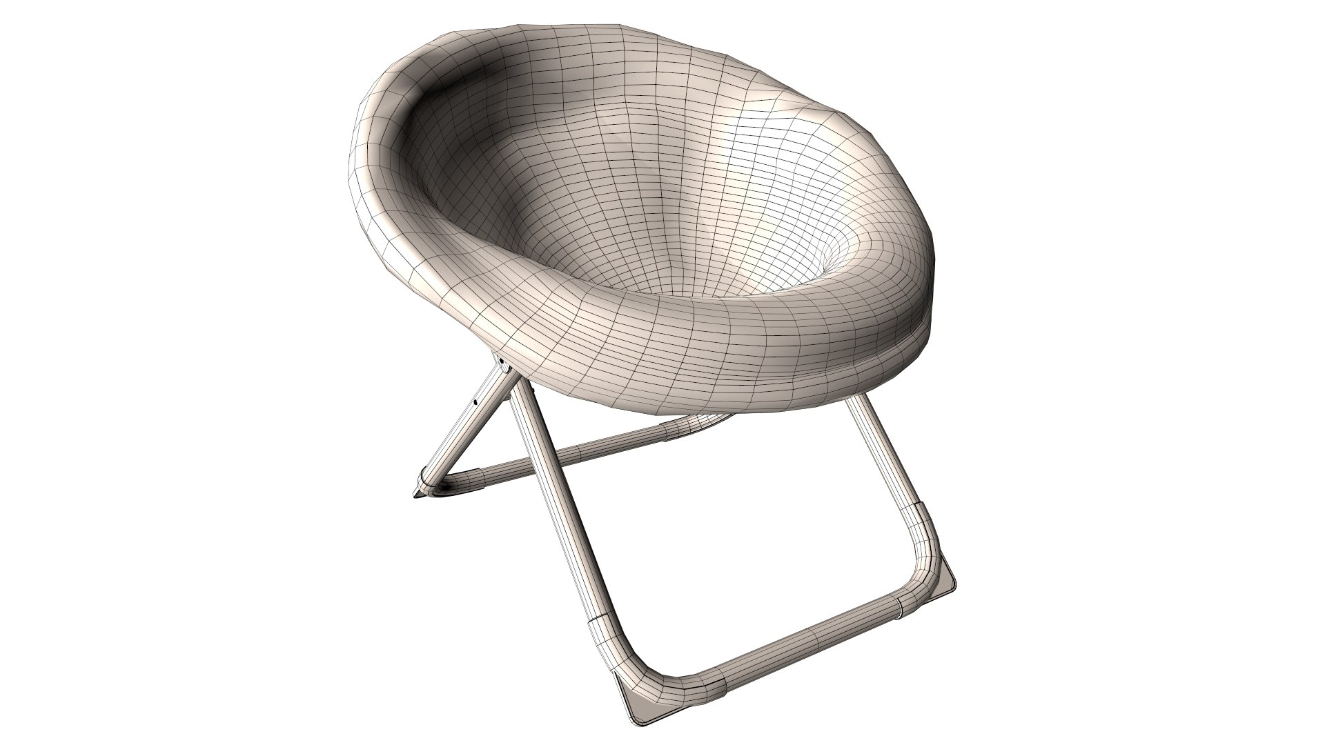 Free Round Lounge Chair 3D - TurboSquid 2136017