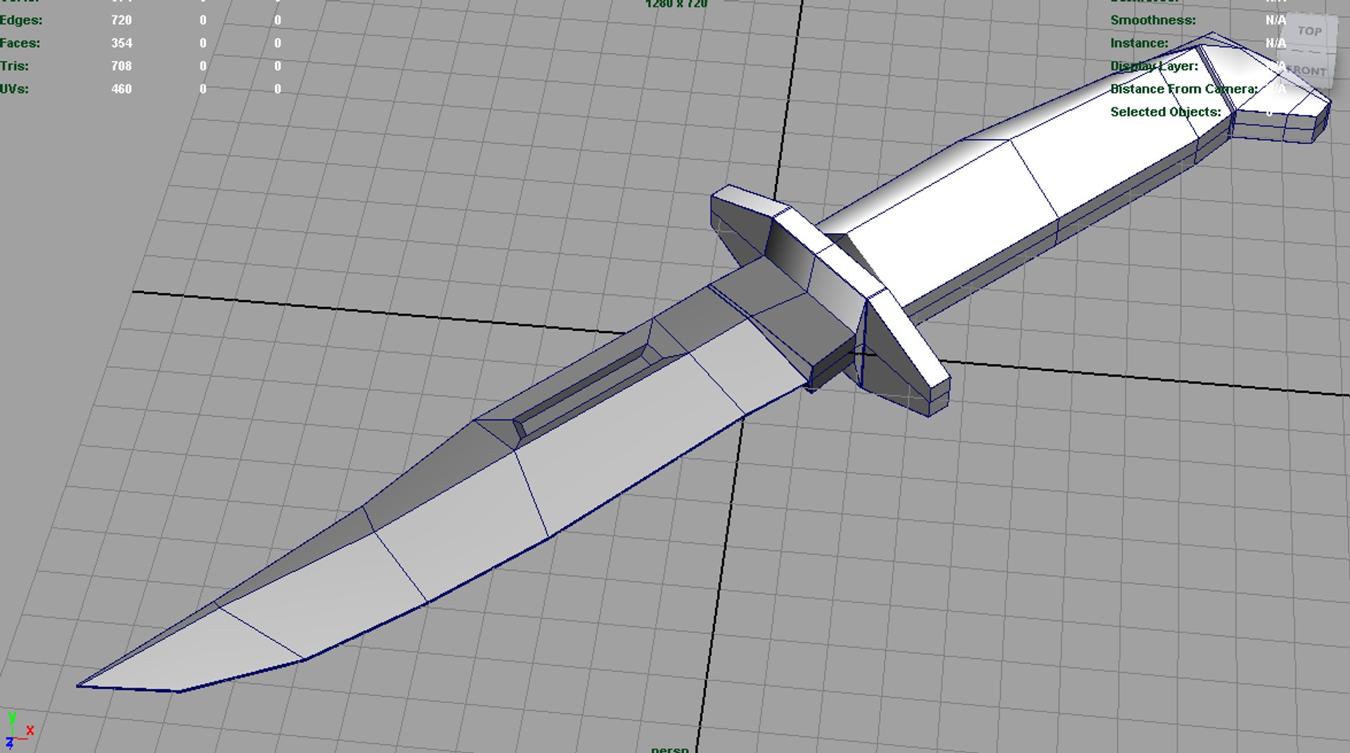 3d Model Hunting Knife