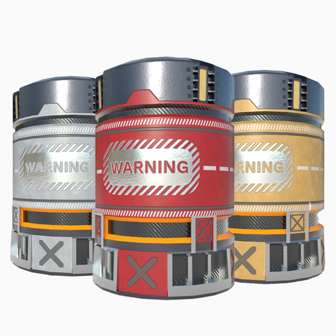 Sci-Fi Barrel 3D Model - TurboSquid 2255995