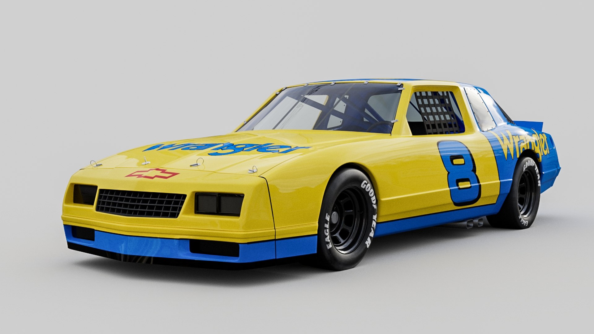 1986 Chevy Monte Carlo - NASCAR 3D Model - TurboSquid 2149176