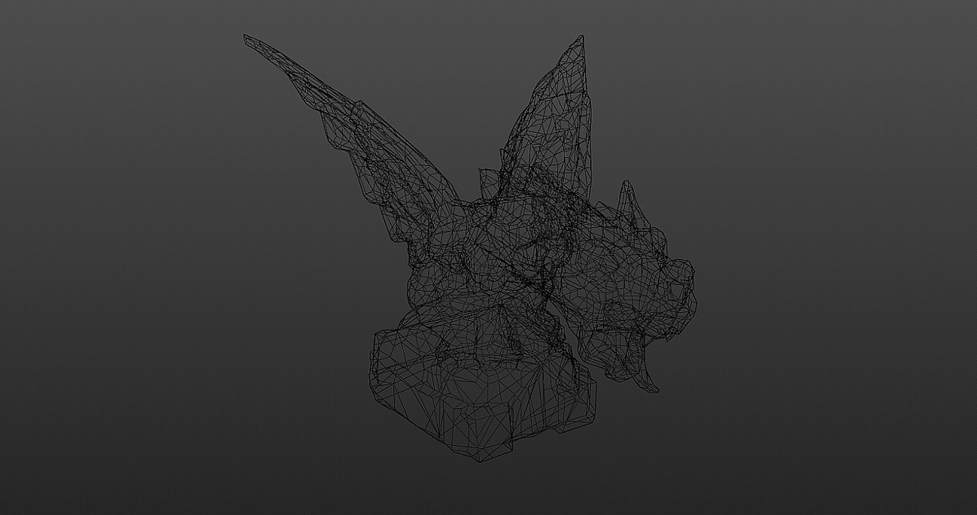 3D Low-Poly Art Deco Gargoyle On Pedestal - TurboSquid 2227027