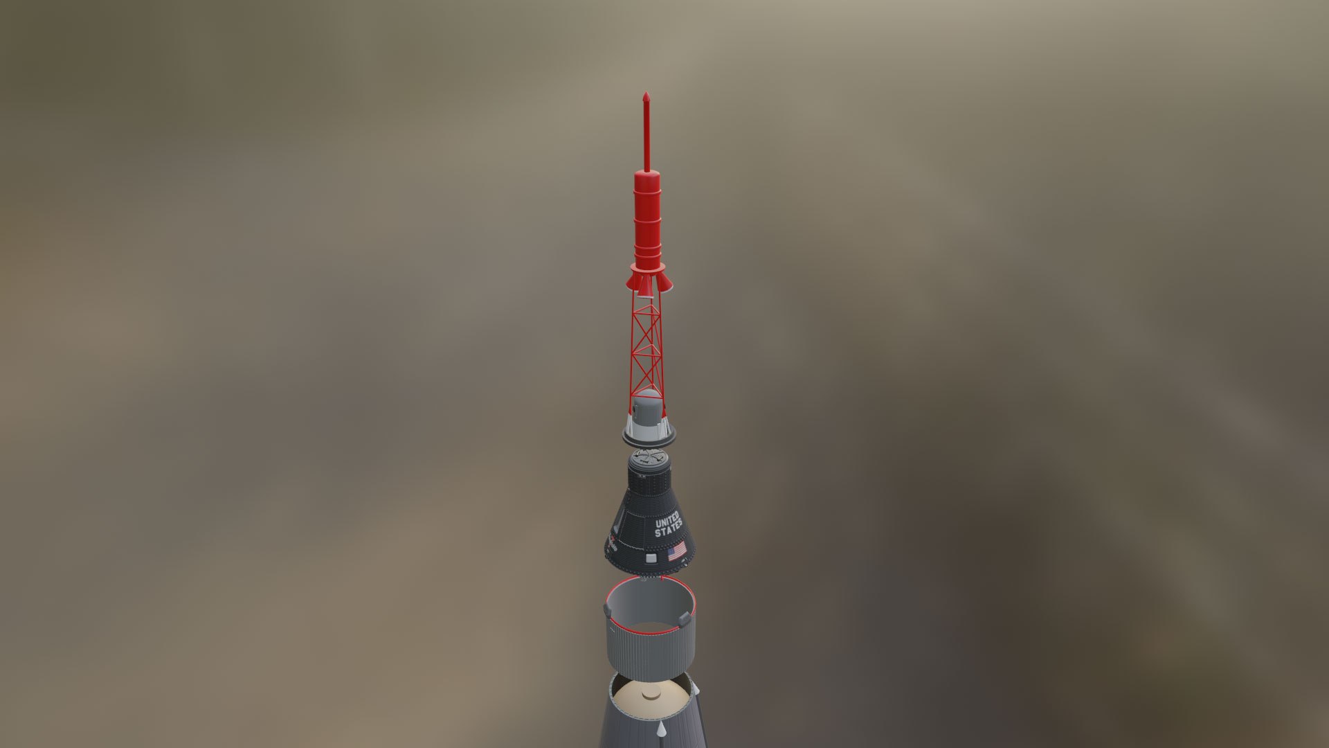Nasa Mercury 6 Friendship 3d Model