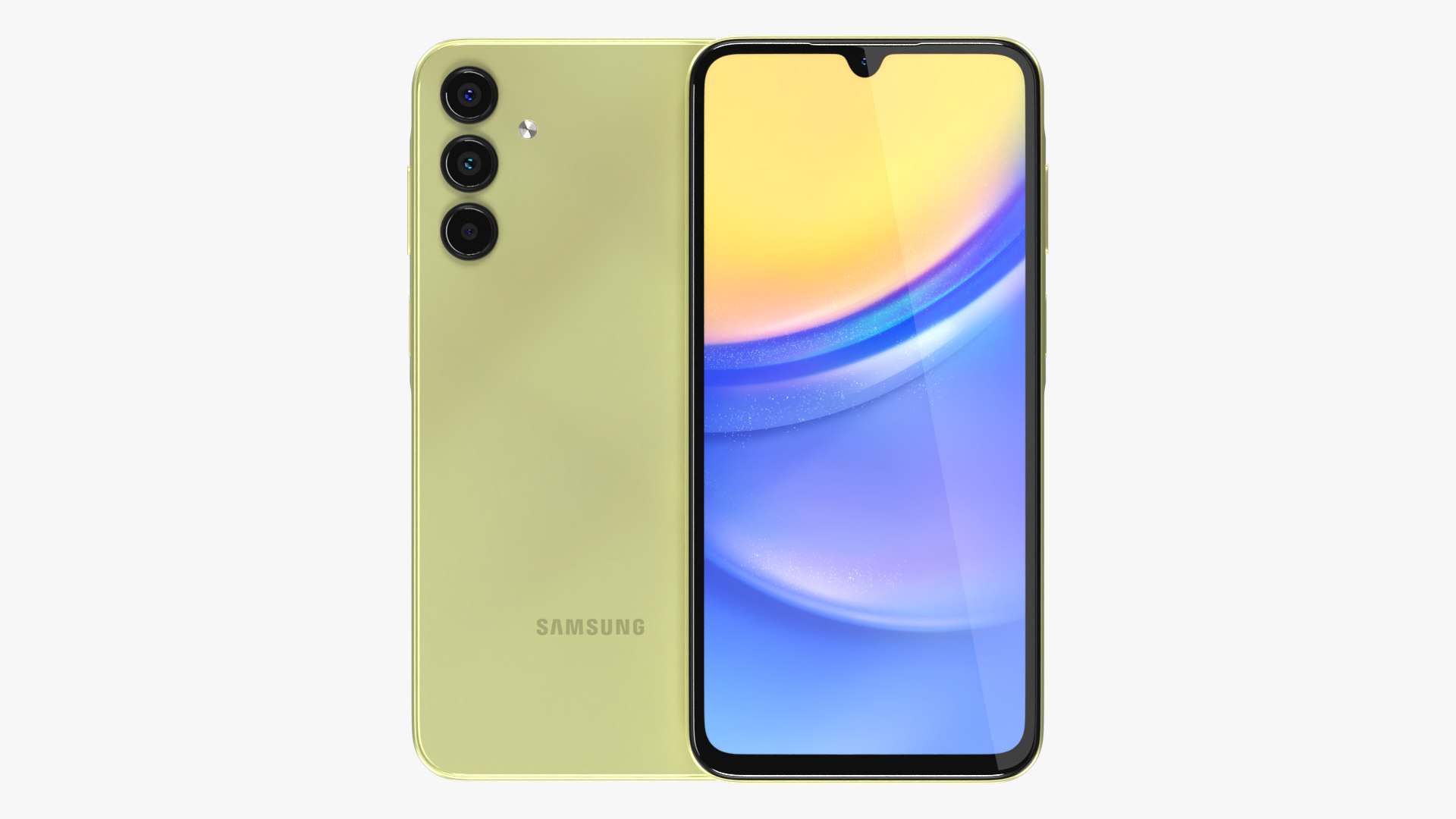 Samsung Galaxy A15 Yellow model - TurboSquid 2176082
