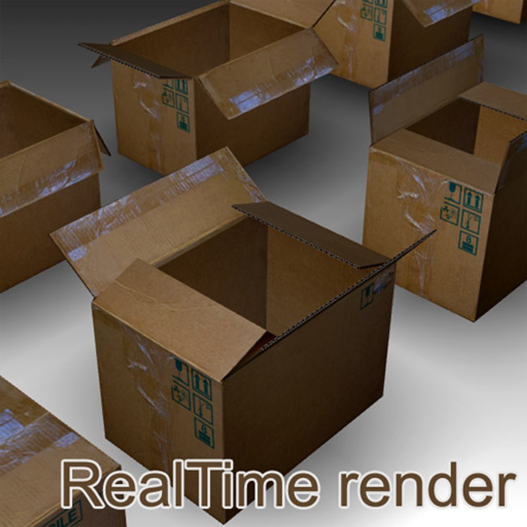 3d Rigged Box Model