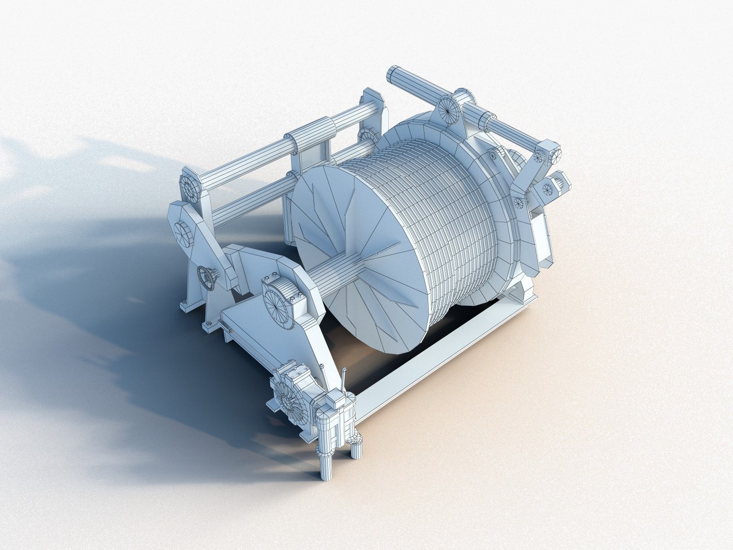 Big stern winch 3D model - TurboSquid 1591983
