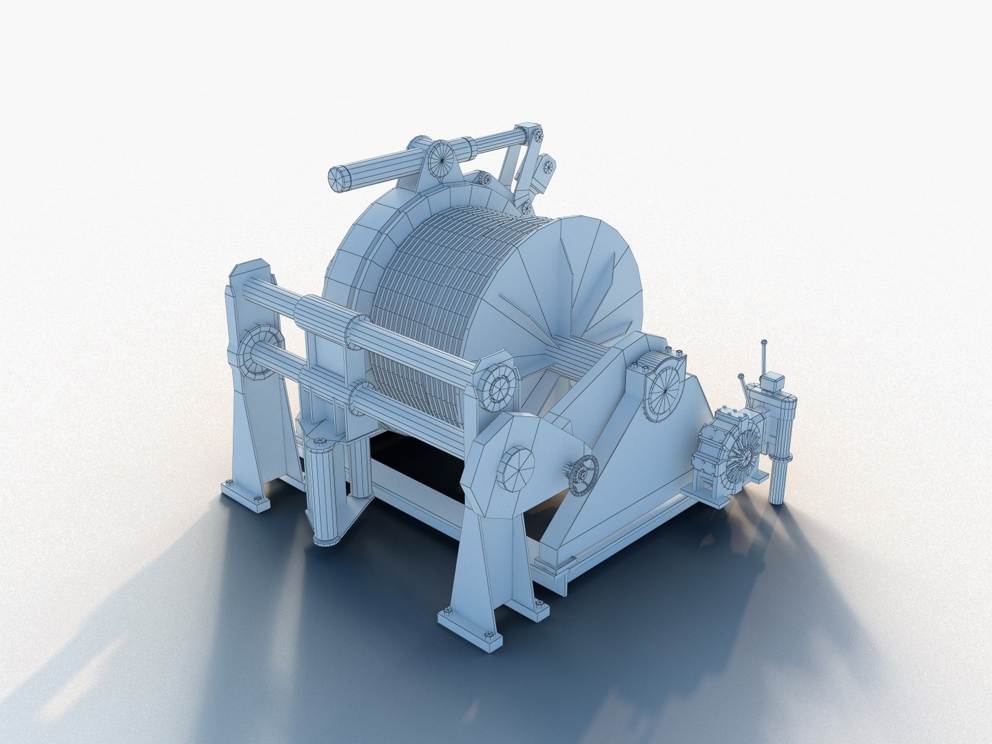 Big stern winch 3D model - TurboSquid 1591983