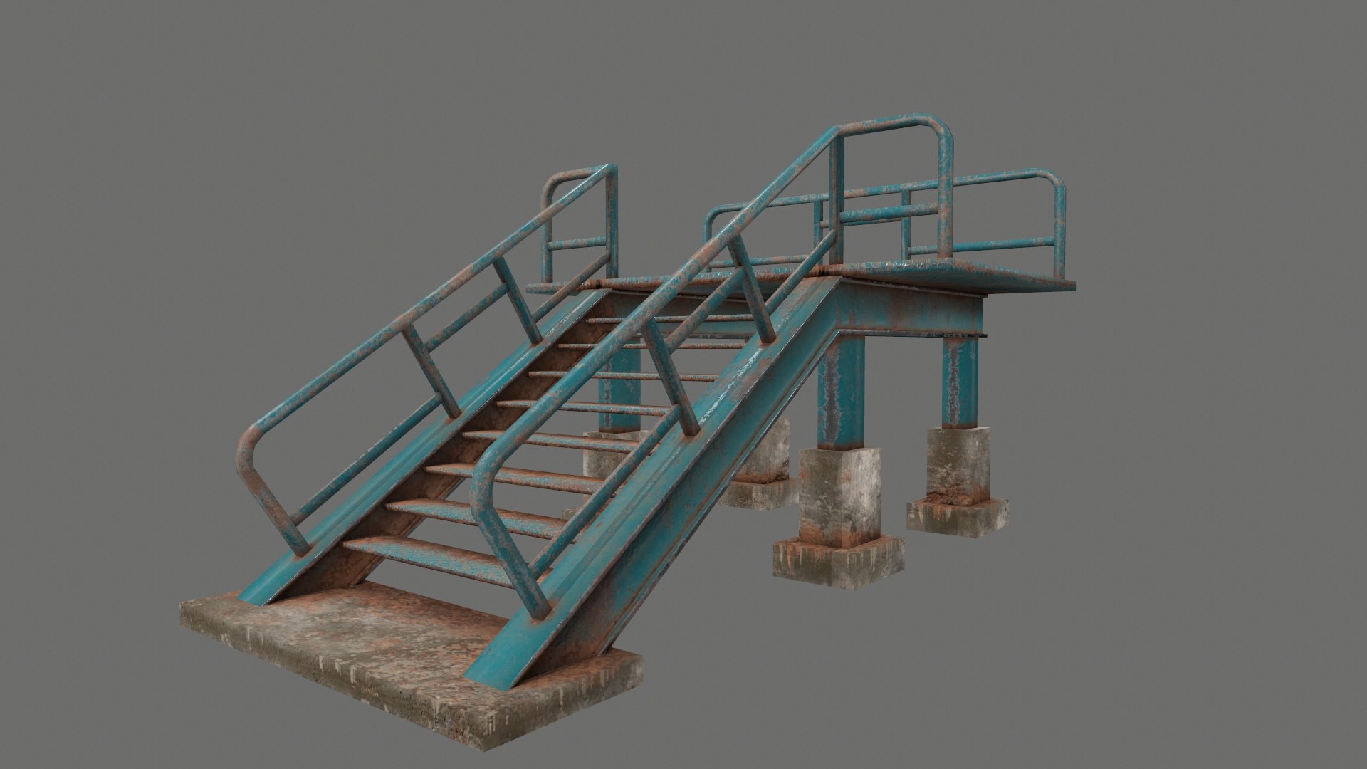 Ladder stairs 3D model - TurboSquid 1298289