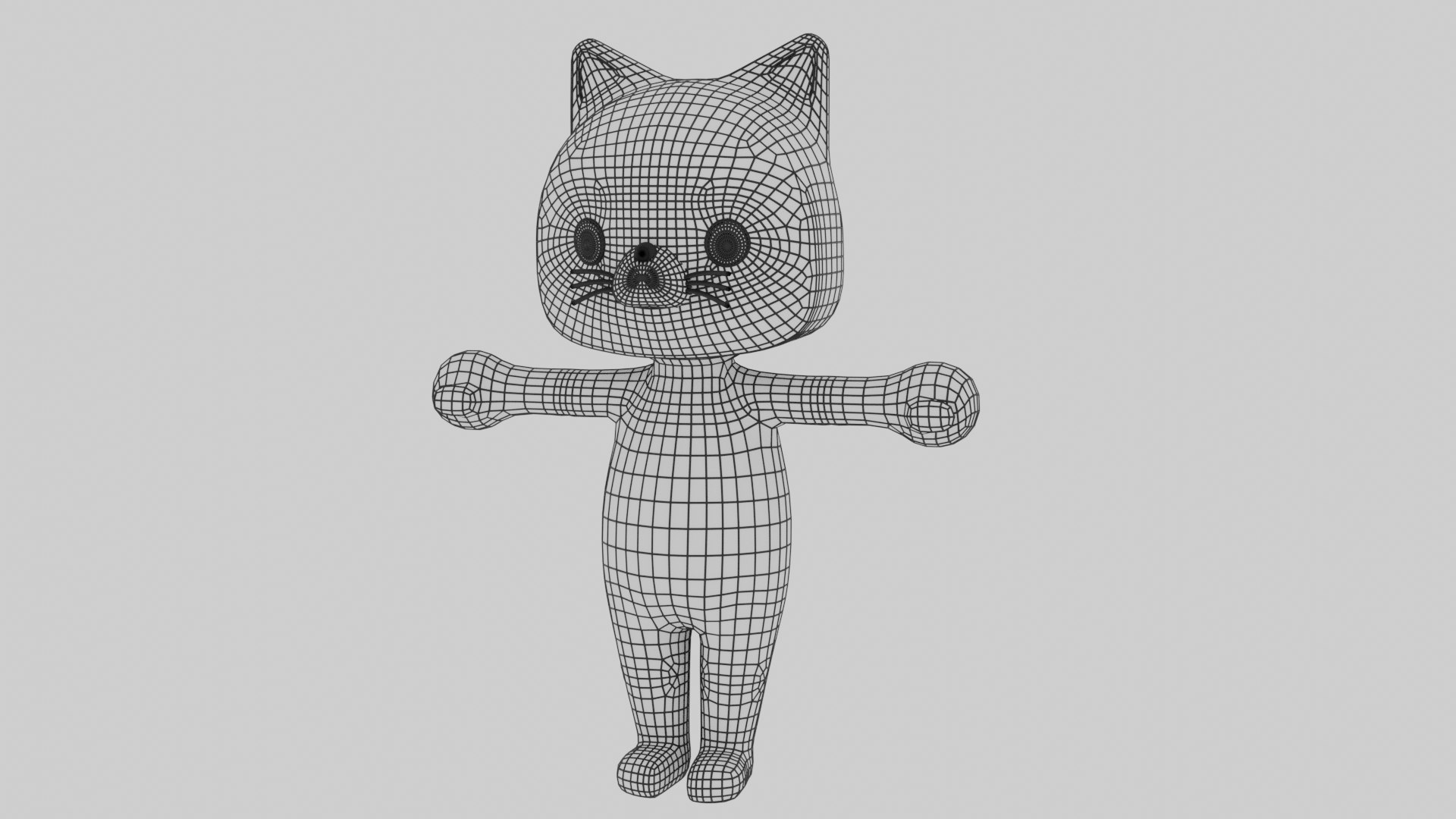 3D Cartoon Cat Rigged Model - TurboSquid 2186688