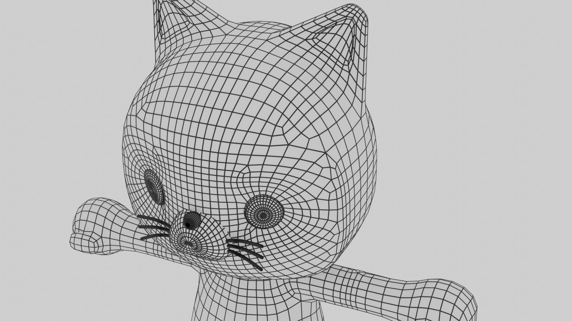 3D Cartoon Cat Rigged Model - TurboSquid 2186688