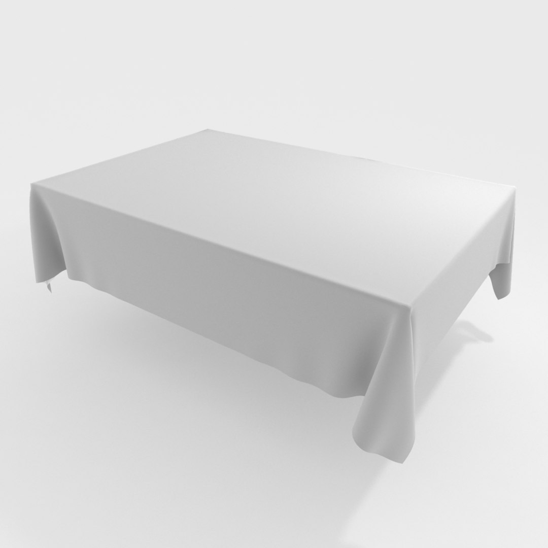 Table Cloth Tablecloths 3D Model - TurboSquid 1158037