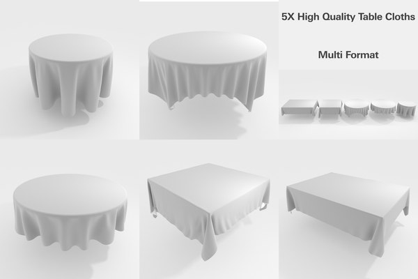 tablecloth set 3d model