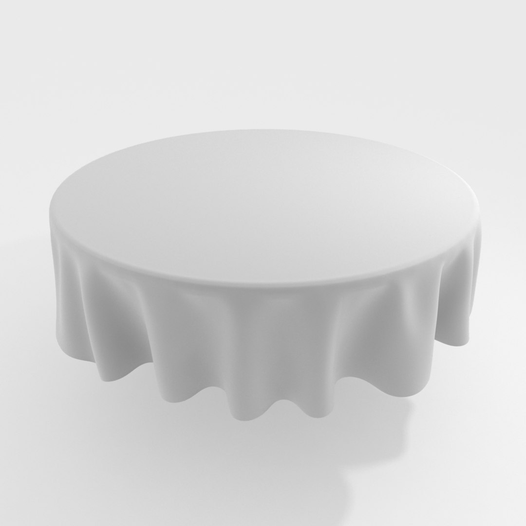 Table Cloth Tablecloths 3D Model - TurboSquid 1158037