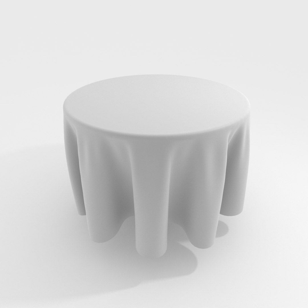 Table Cloth Tablecloths 3D Model - TurboSquid 1158037