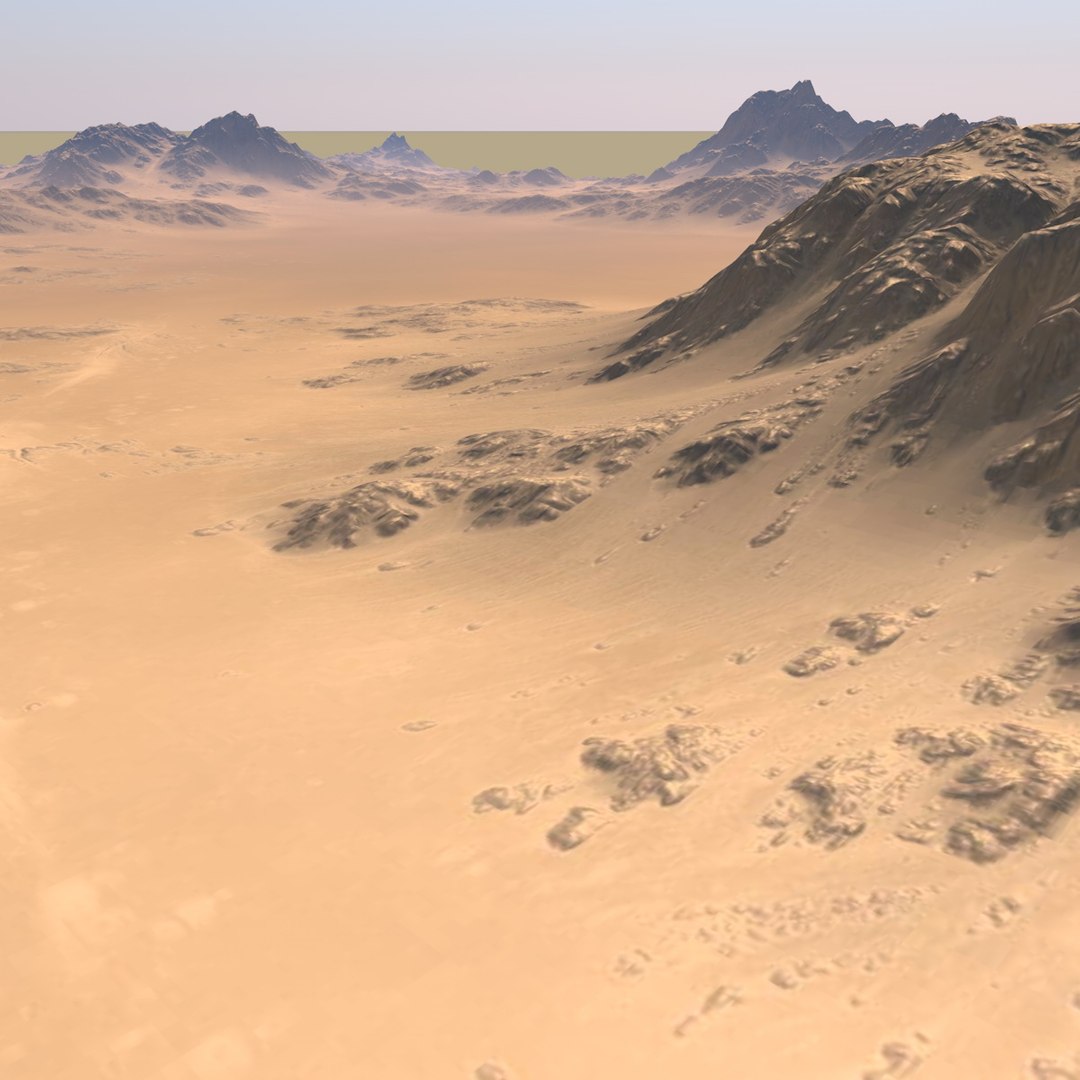 Desert Terrain 3D Model - TurboSquid 1298190