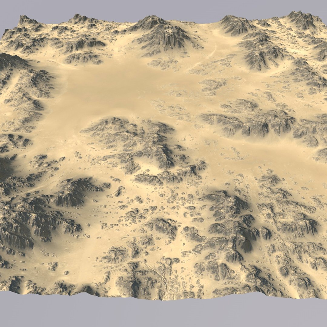 Desert Terrain 3D Model - TurboSquid 1298190