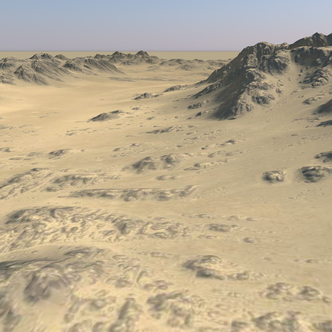 Desert Terrain 3D Model - TurboSquid 1298190