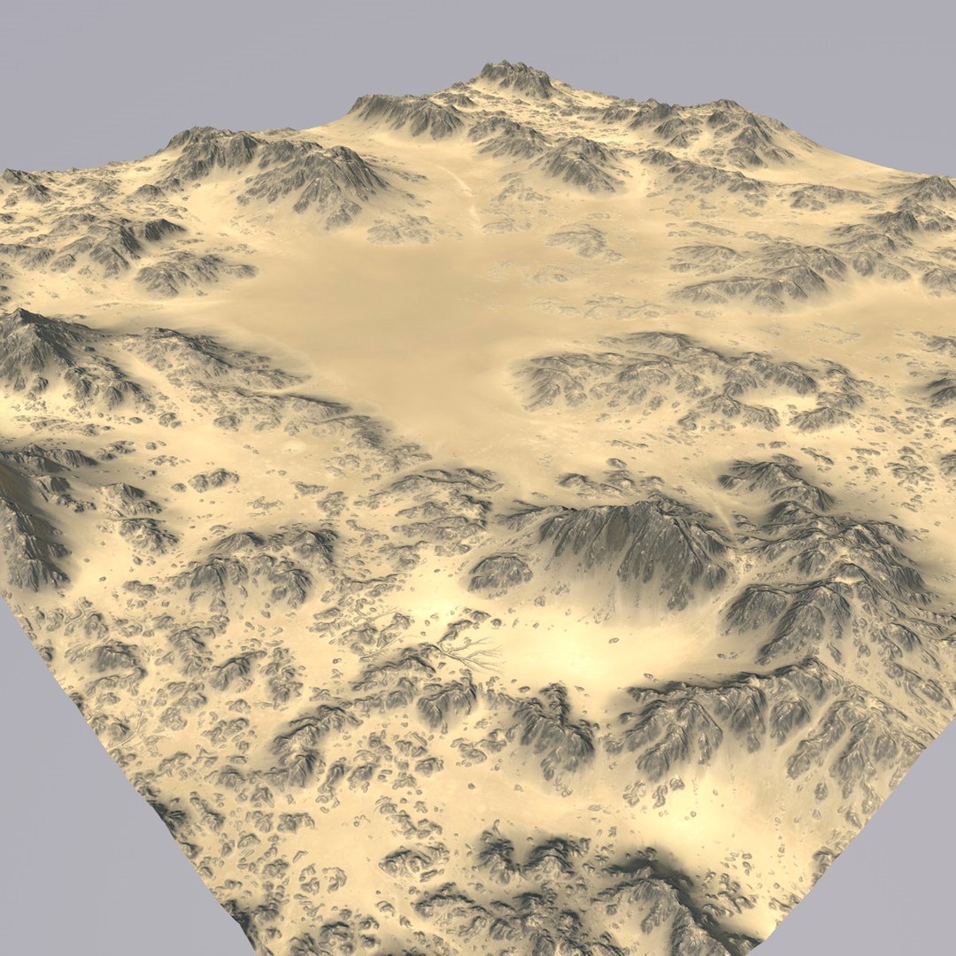 Desert Terrain 3D Model - TurboSquid 1298190