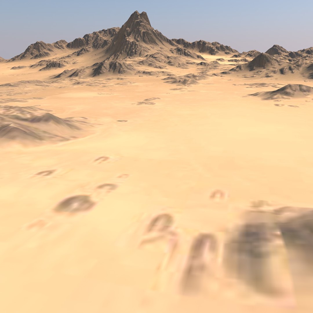 Desert Terrain 3D Model - TurboSquid 1298190