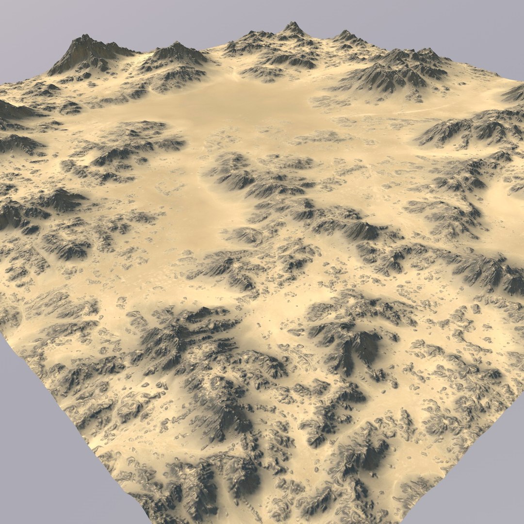 Desert Terrain 3D Model - TurboSquid 1298190