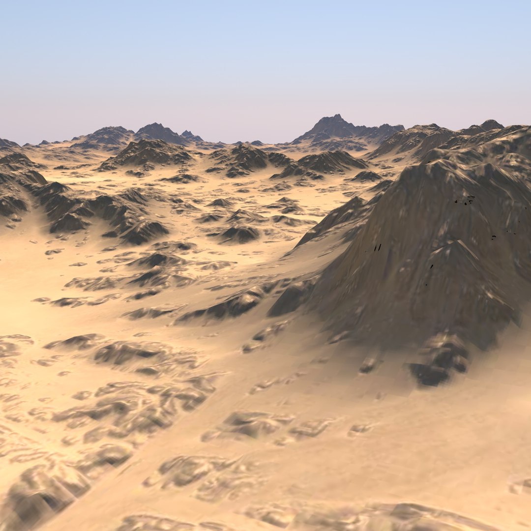 Desert Terrain 3D Model - TurboSquid 1298190