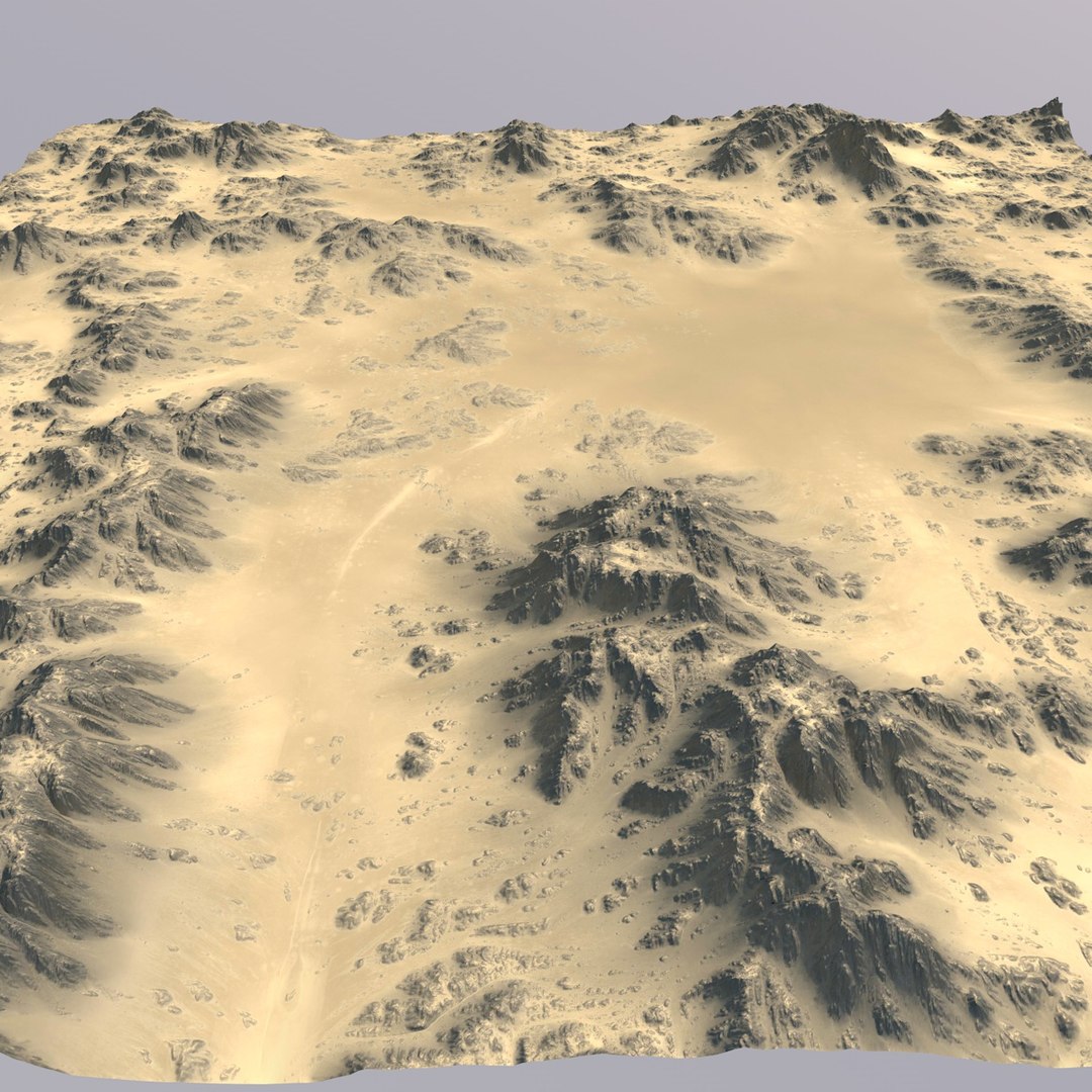 Desert Terrain 3D Model - TurboSquid 1298190