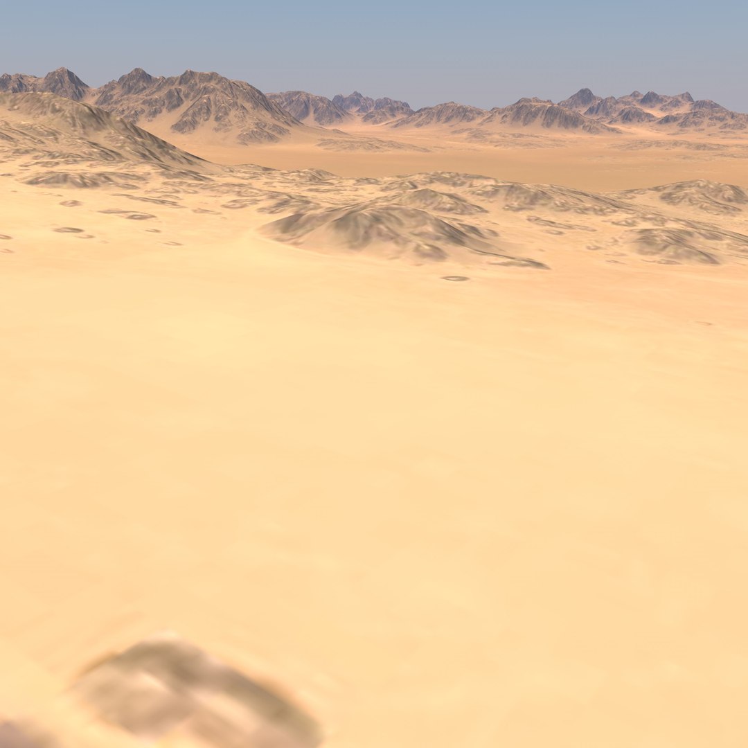 Desert Terrain 3D Model - TurboSquid 1298190