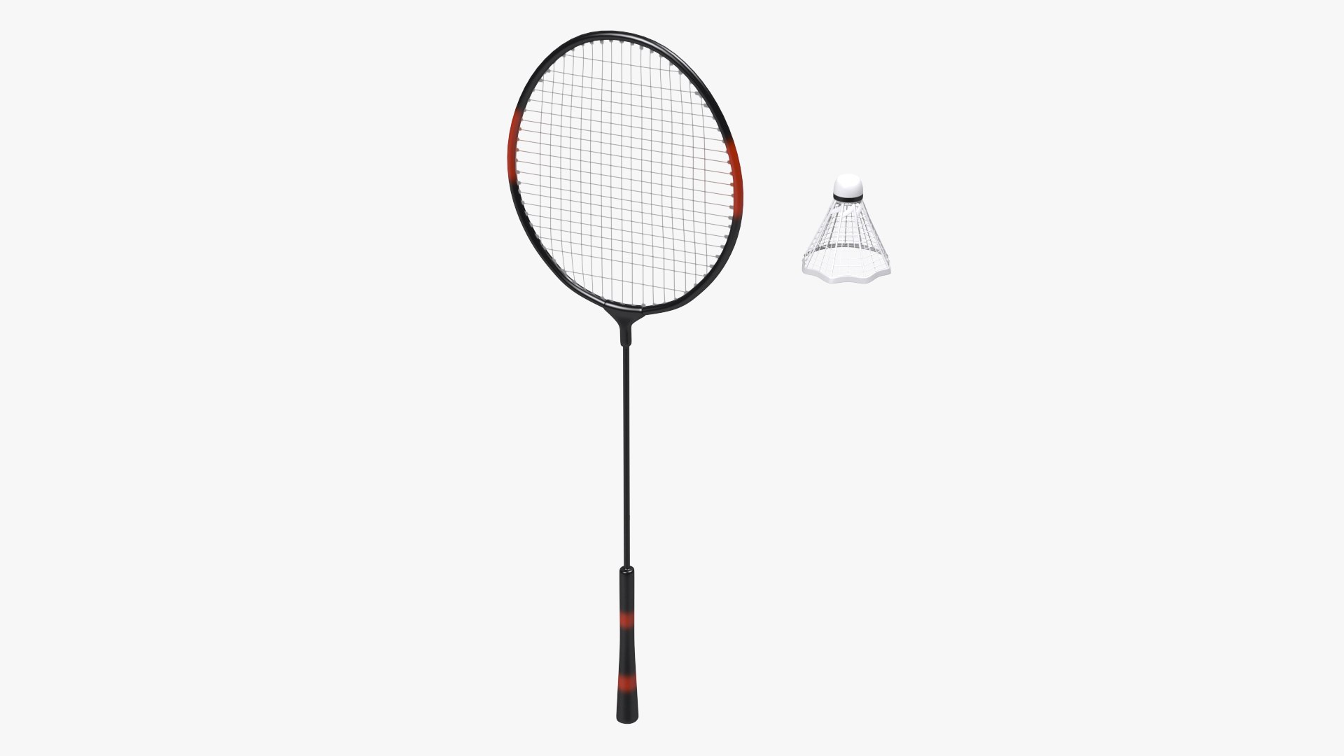 3D Badminton Racket and Shuttlecock model - TurboSquid 1816678