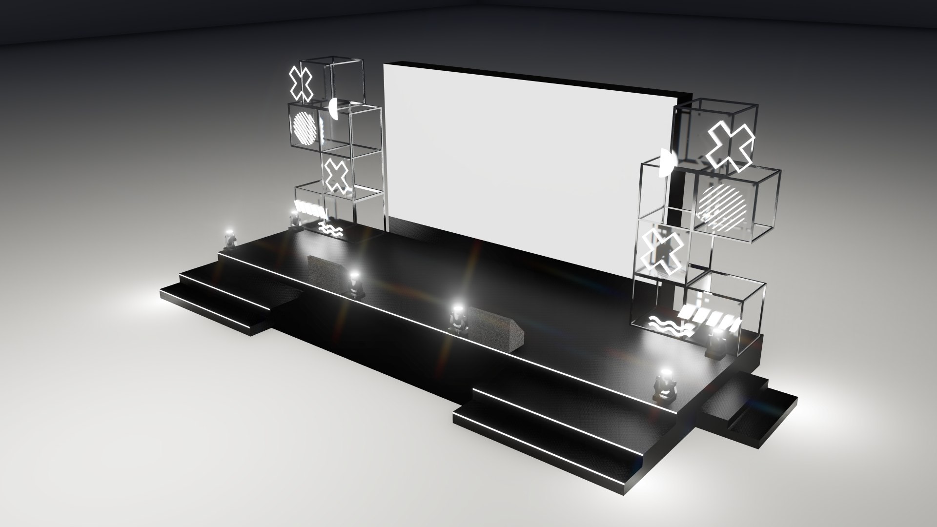 3D INDOOR STAGE DESIGN WITH HYPEBEAST THEME - TurboSquid 2125223