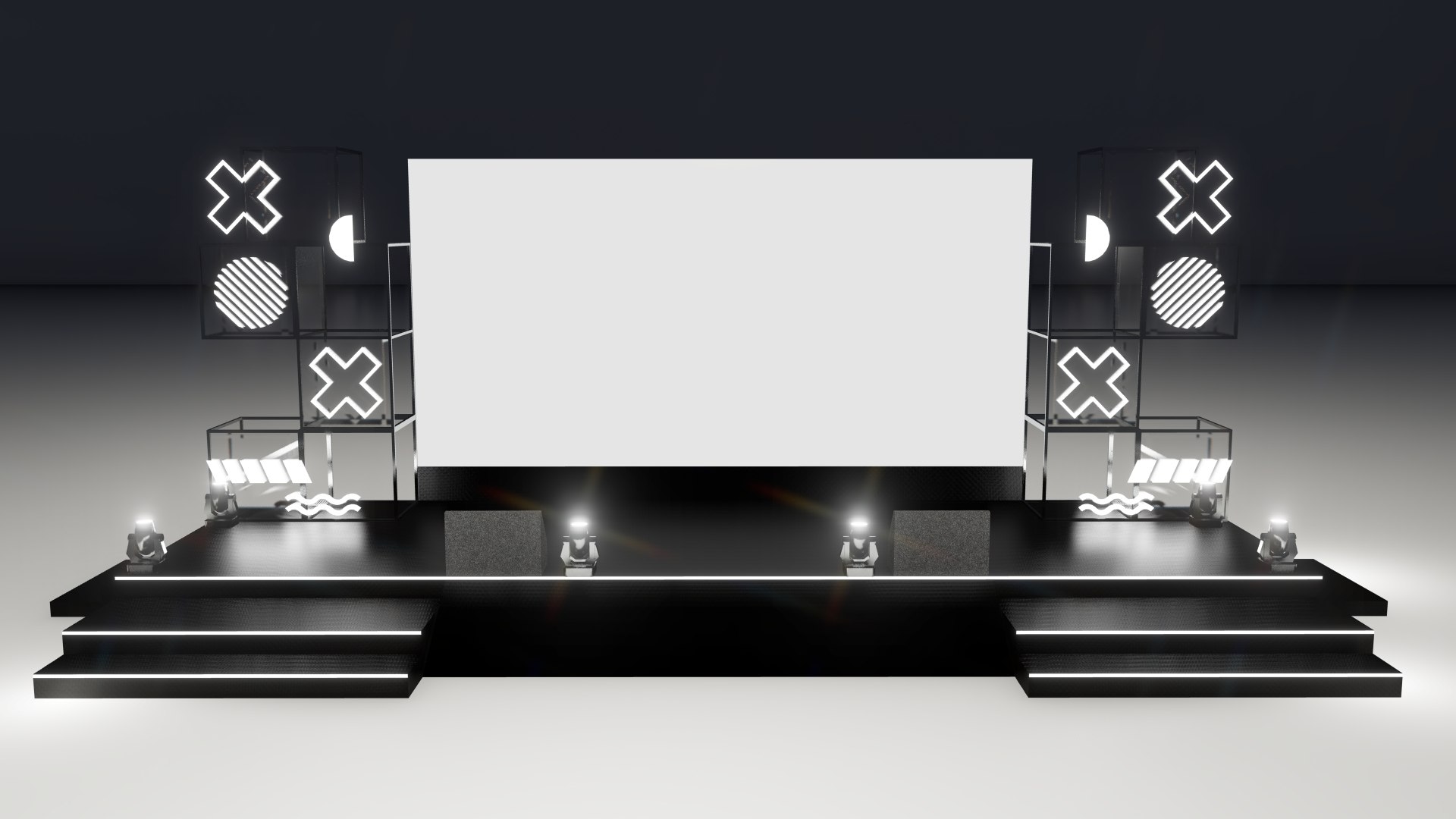 3D INDOOR STAGE DESIGN WITH HYPEBEAST THEME - TurboSquid 2125223