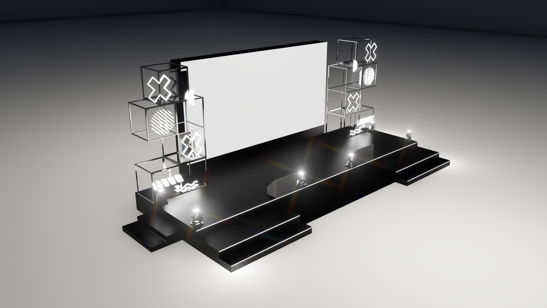 3D INDOOR STAGE DESIGN WITH HYPEBEAST THEME - TurboSquid 2125223