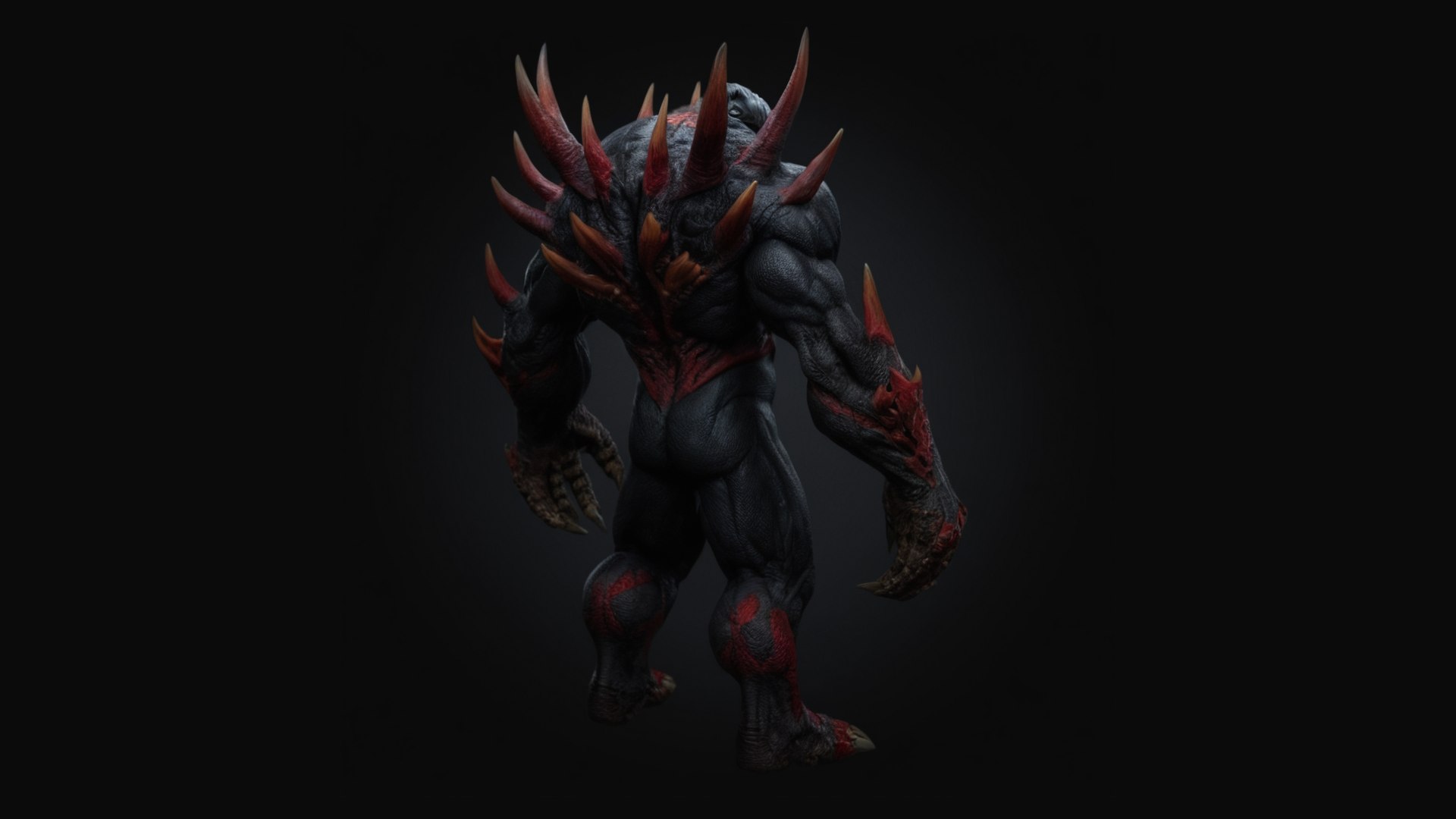 Venom Inspired Symbiote Monster - Low To Ultra Poly STL Format 3D ...