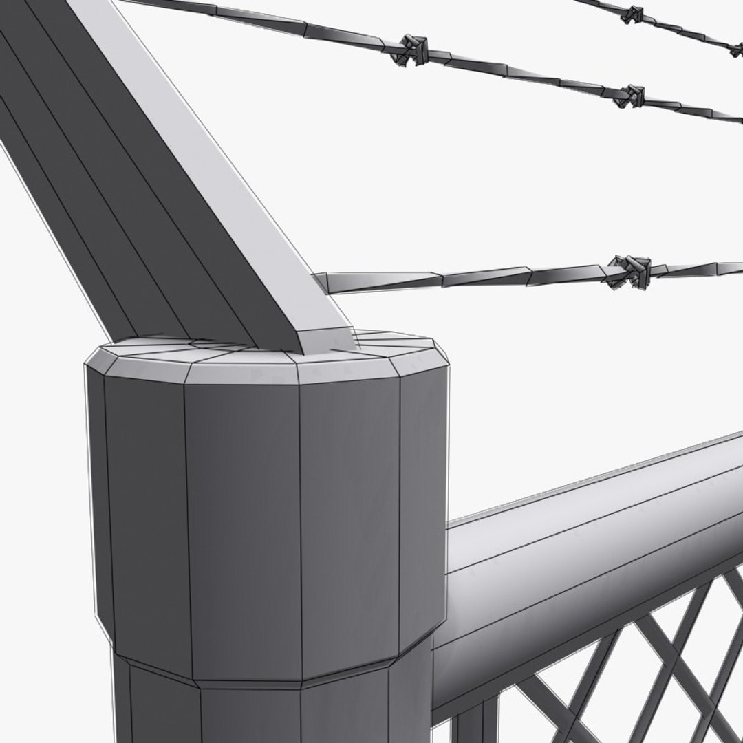 3ds Max Fencing Wall