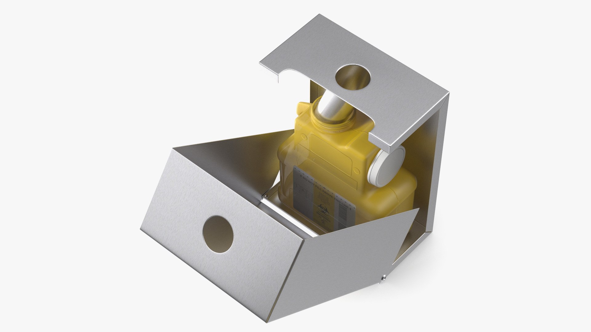 3D Sharps Container In Cabinet Model - TurboSquid 2403641