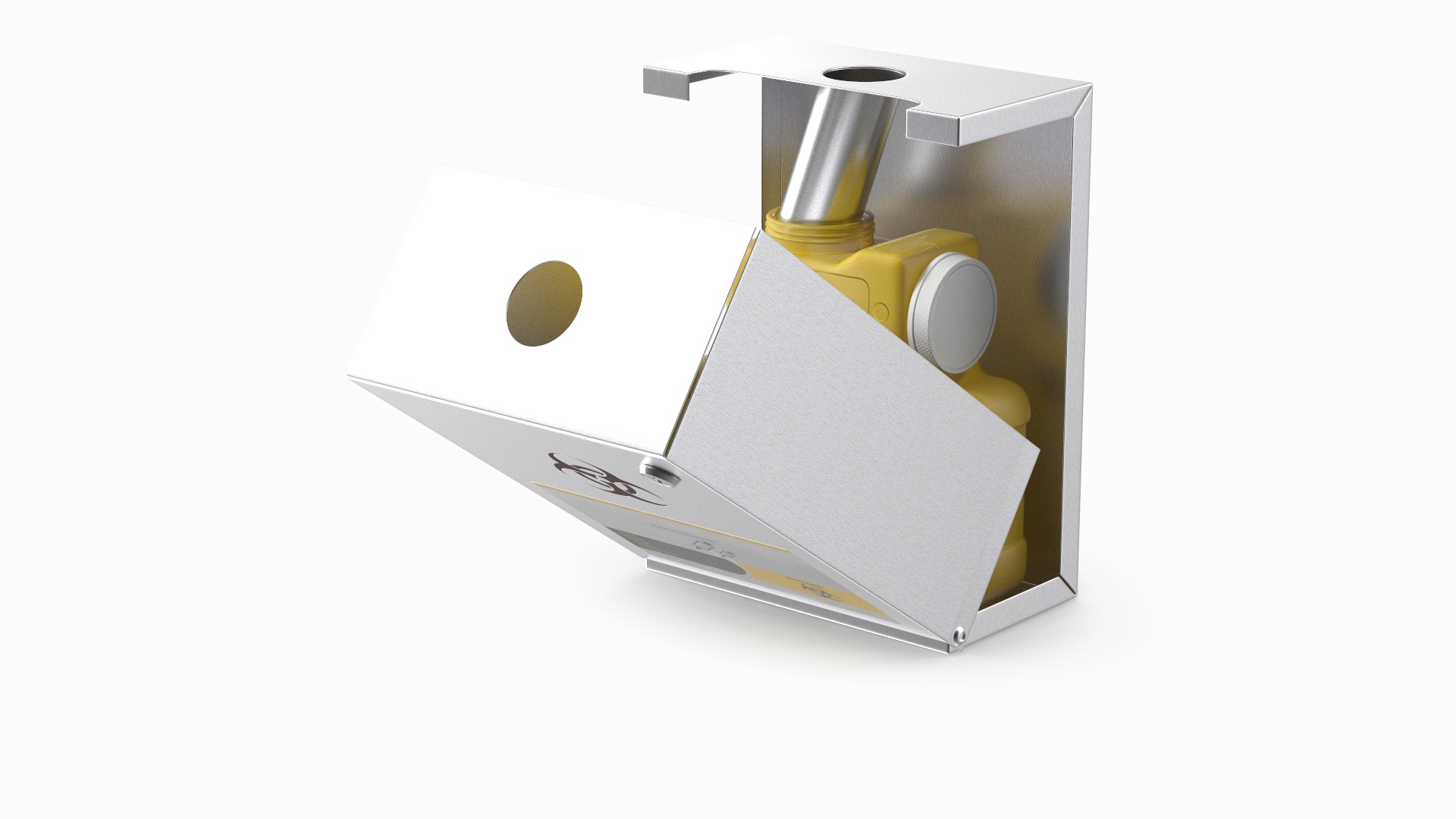 3D Sharps Container In Cabinet Model - TurboSquid 2403641