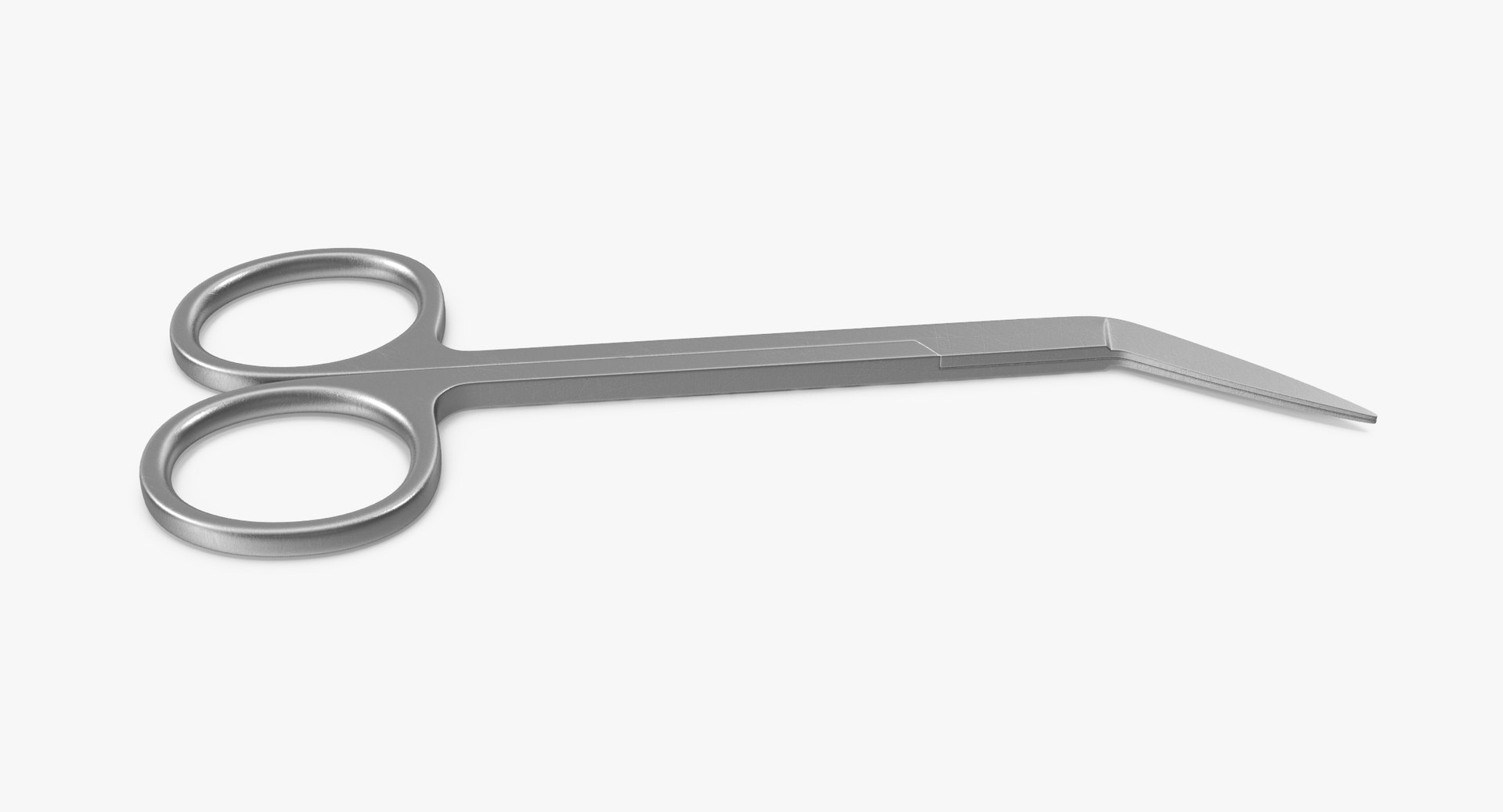 3d Model Medical Scissors Angled