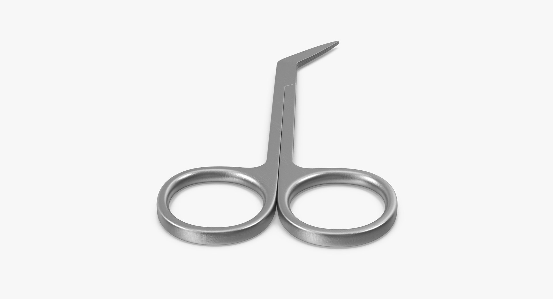 3d Model Medical Scissors Angled