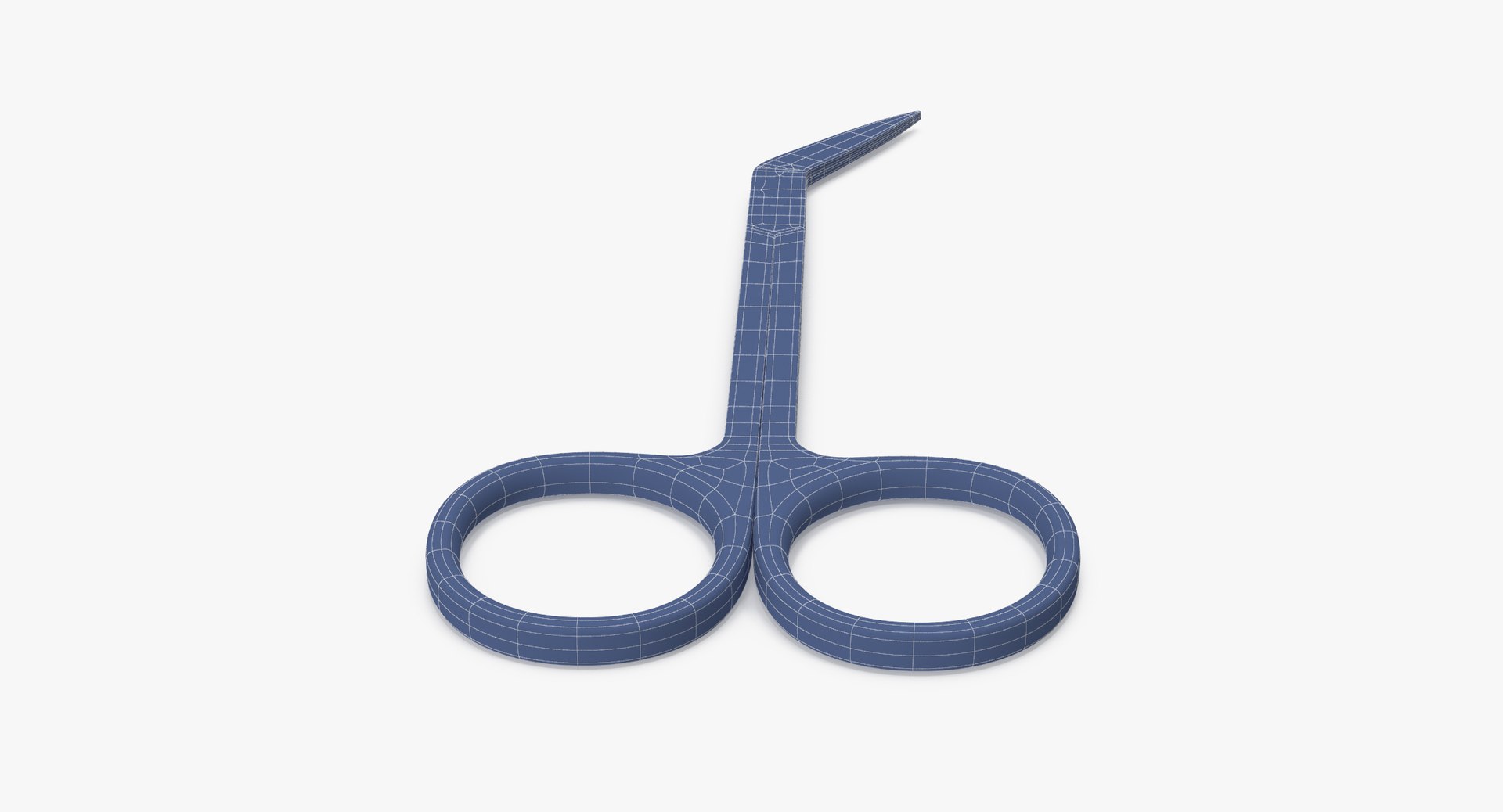 3d Model Medical Scissors Angled