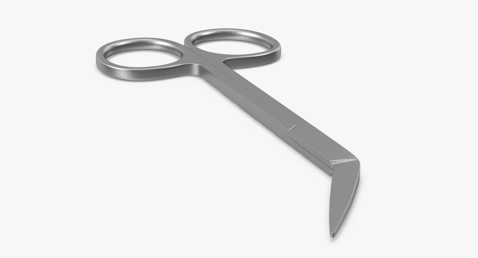 3d model medical scissors angled