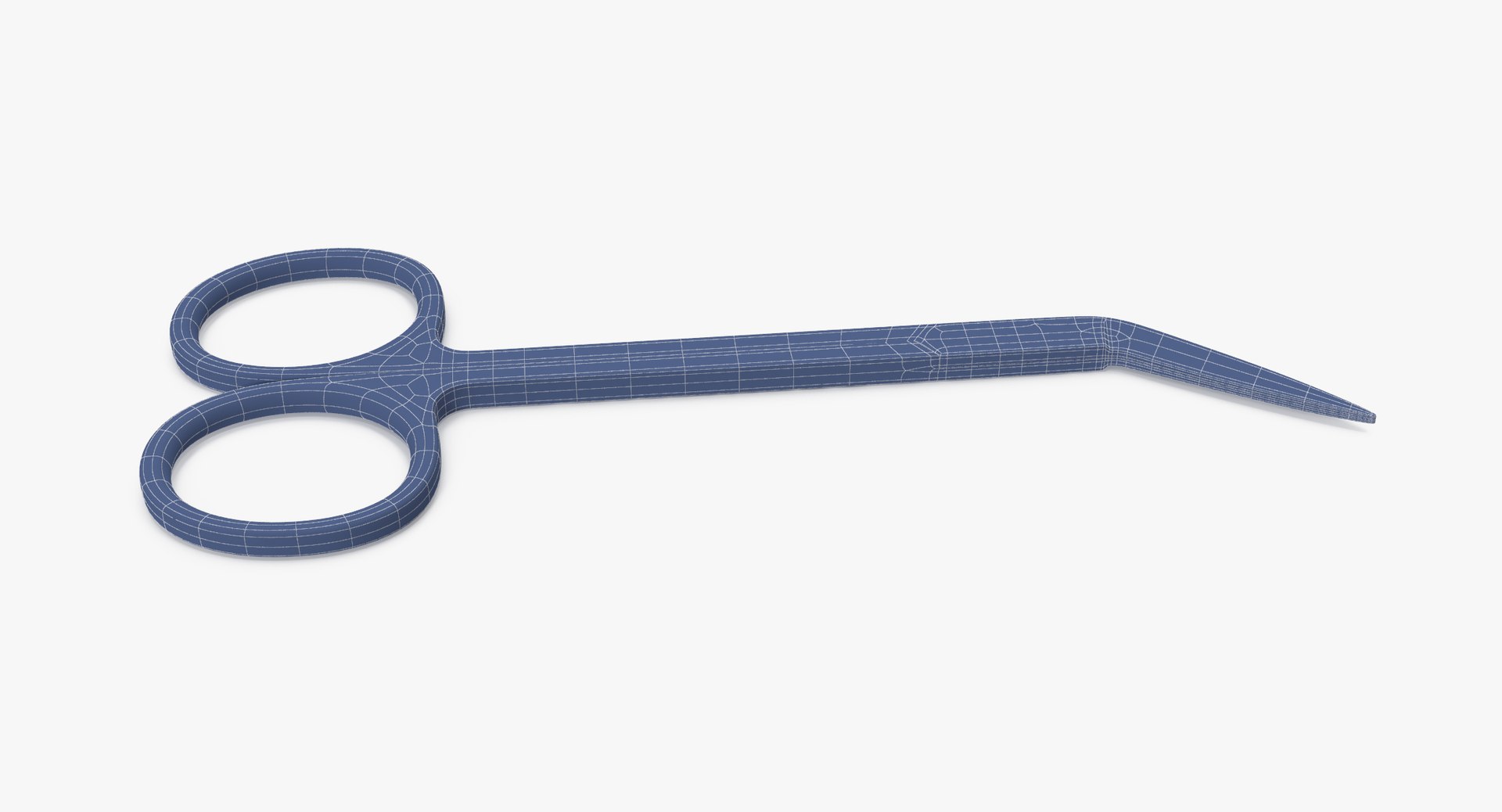3d Model Medical Scissors Angled