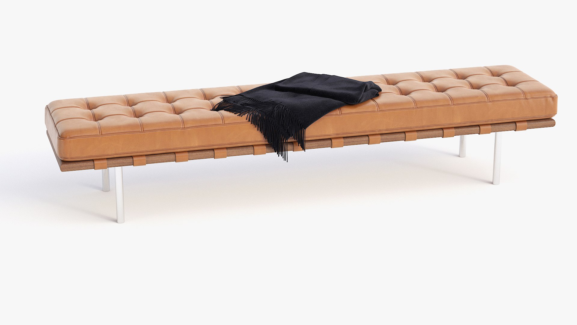 Barcelona Bench Model - TurboSquid 1947560