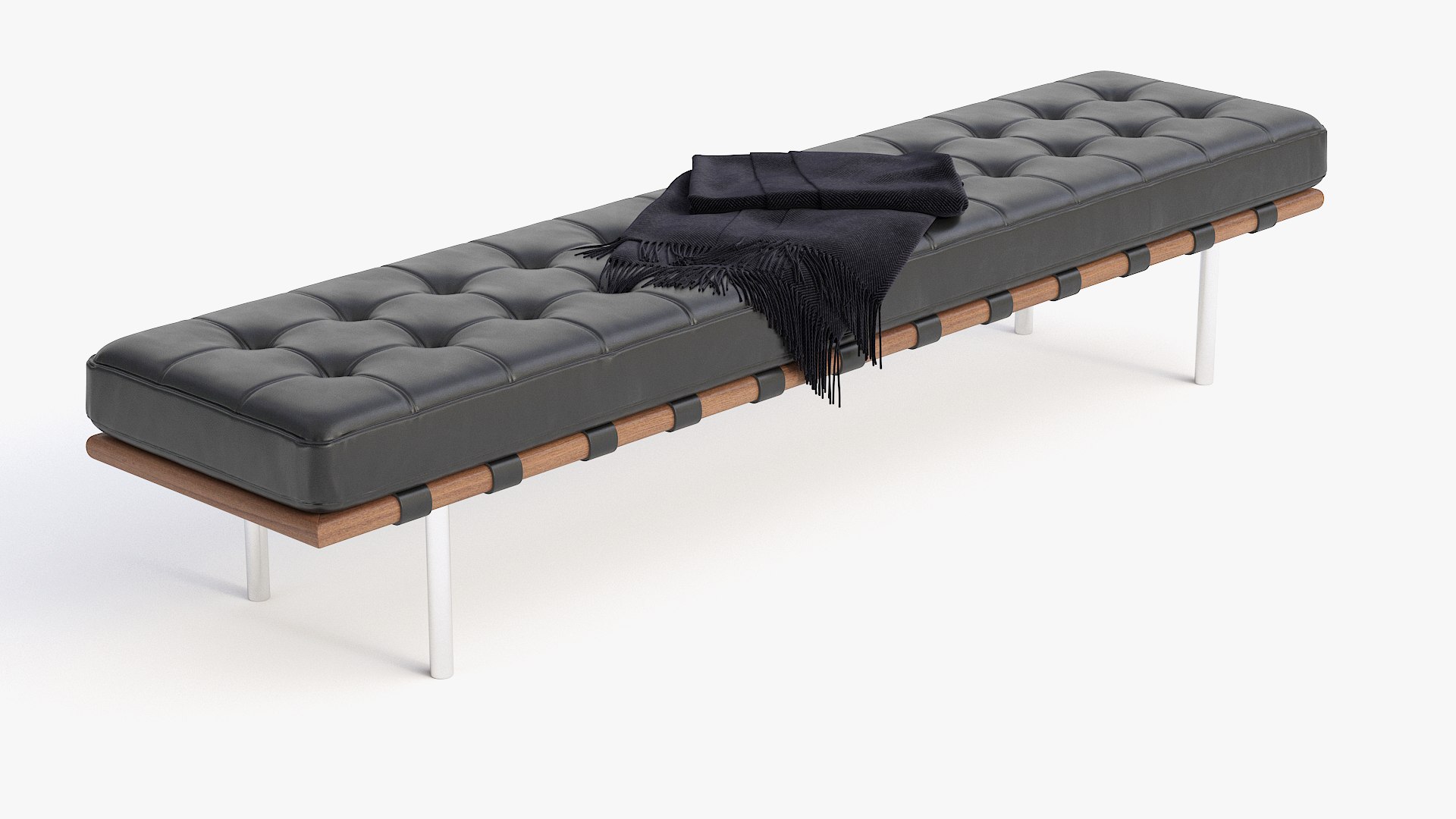 Barcelona Bench Model - TurboSquid 1947560