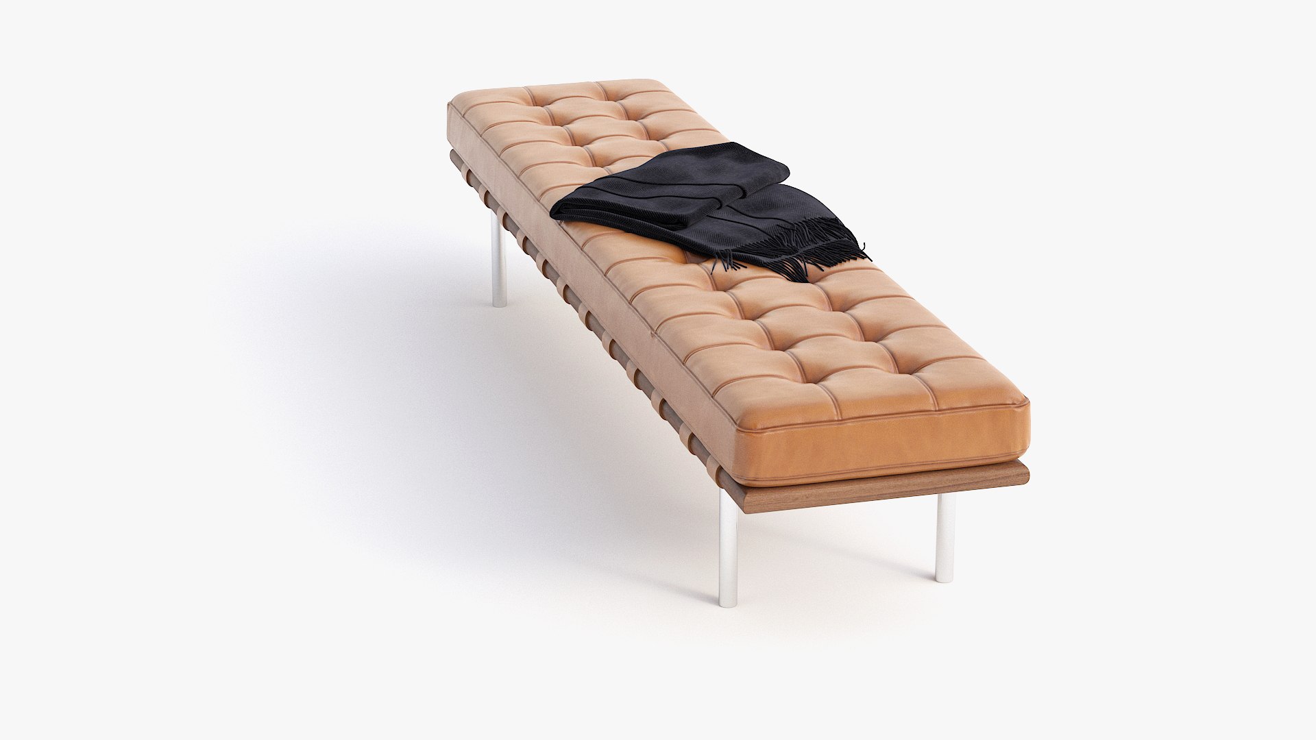 Barcelona Bench Model - TurboSquid 1947560