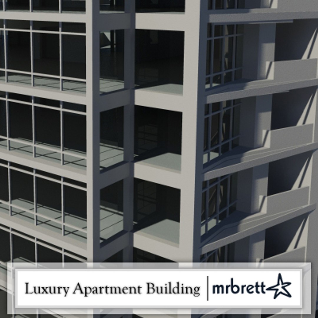 70 Story Luxury Apartment Building 3d Max