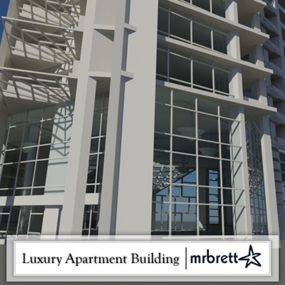 70 Story Luxury Apartment Building 3d Max