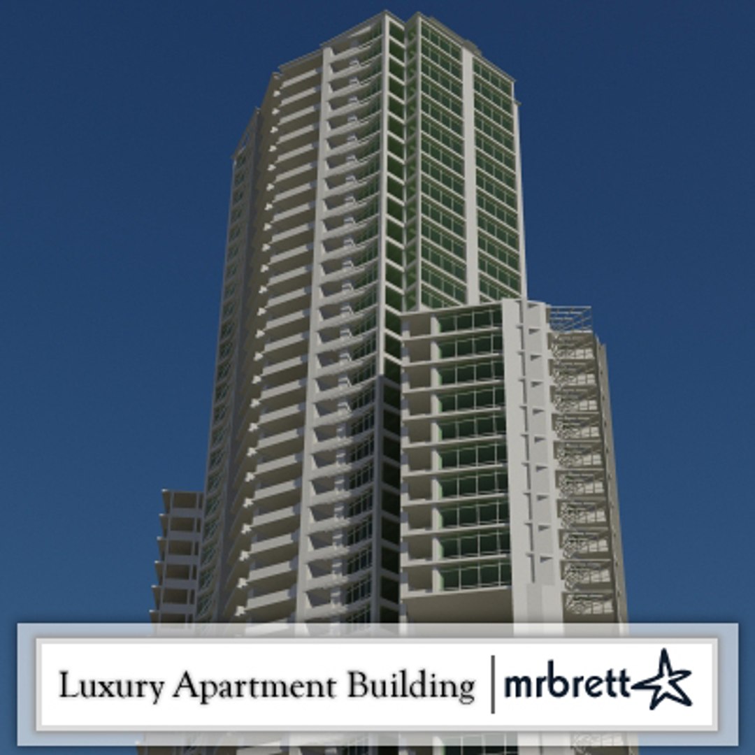70 Story Luxury Apartment Building 3d Max